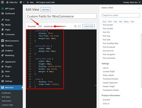 How To Add Custom Fields For Woocommerce P2 Using Mb Views Meta Box