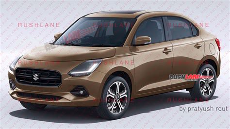 2024 Maruti Dzire With Sunroof Rendered Premium Extension Of New Swift