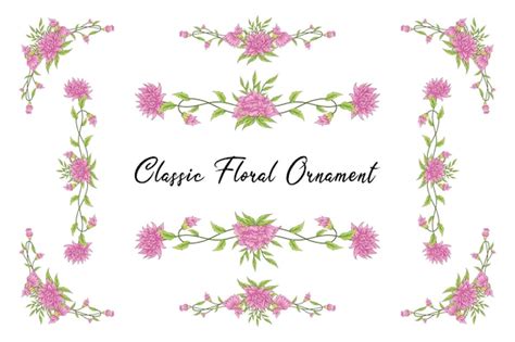 Premium Vector Floral Classic Vintage Wedding Vector Ornaments Frames Separator Elements For