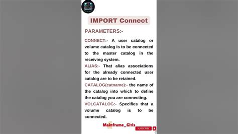 Mainframe Idcams Import Connect Mainframe Ibm Commands Functions Parameters Shorts