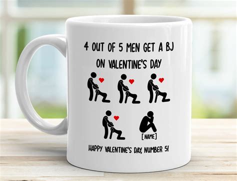 Personalized Naughty Valentines Day Coffee Mug T For Him Etsy