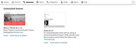 How To Install A New Site Theme Design In Drupal Quickly Envato Tuts