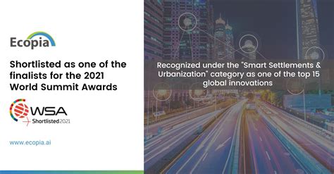 Ecopia Ai On Linkedin Wsa2021 Worldsummitaward Aiforgood Hdmaps