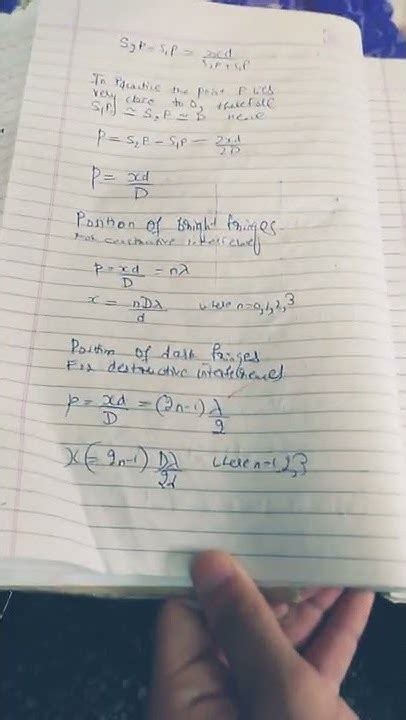 Theory Of Interference Fringe Fringe Width Class 12 Physics Lecture