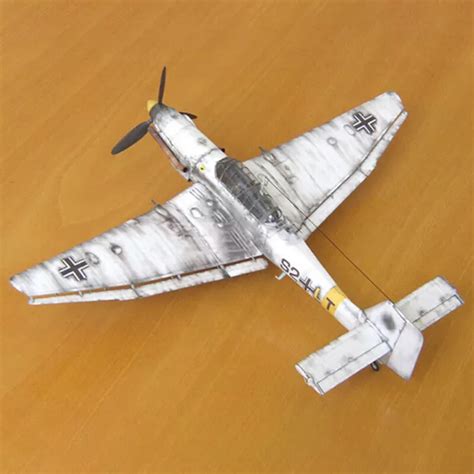 133 Germany Junkers Ju 87 D 3 Bomber Aircraft Plane Diy Paper Model