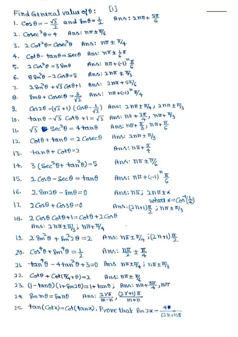 Trignometry Practice Sheets Jee Stuvia Us