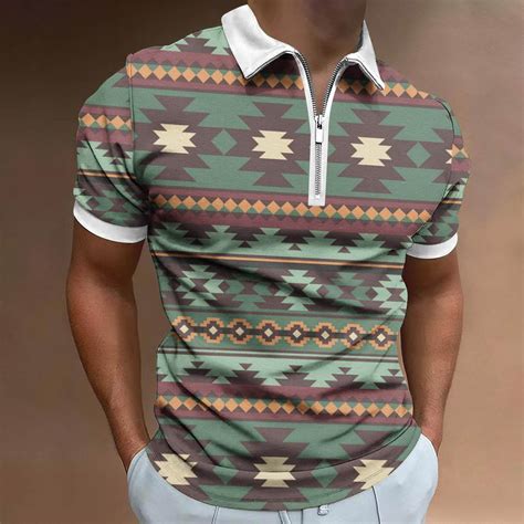 Njoeus Basic Tops Mens Tops Men Casual Vintage Printed Sports Tees