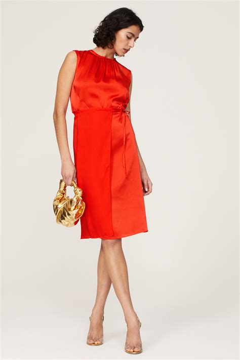 Tie Waist Shift Dress By Atlein X Rtr Rent The Runway