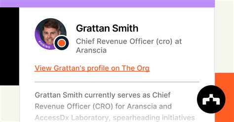 Grattan Smith Chief Revenue Officer Cro At Aranscia The Org