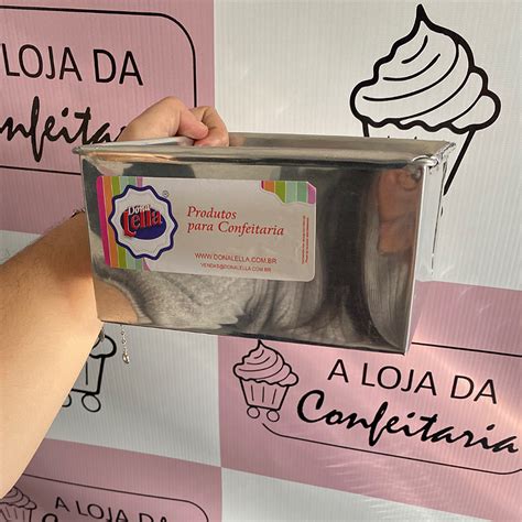 Forma Bolo Quadrada Fundo Fixo 15x8 Dona Lella A Loja Da Confeitaria