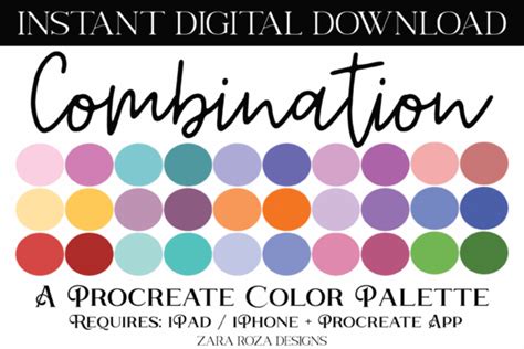 Procreate Trendy Color Palette Graphic By Opal Yagley Creative Fabrica