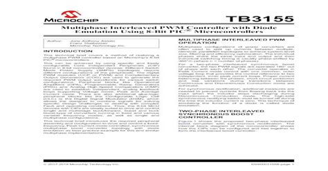 Pdf Tb3155 Multiphase Interleaved Pwm Controller With Diode Ww1