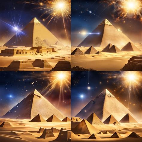 Orion Constellation Seen From Great Pyramids Of Giza Pyramids Are