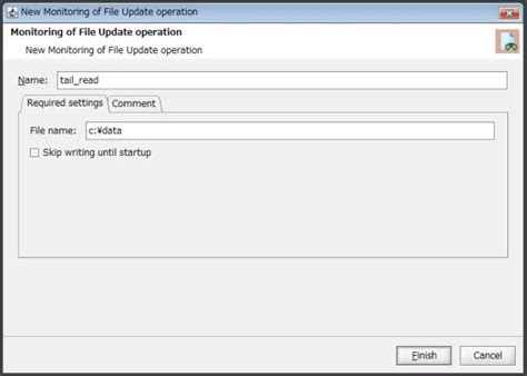 official monitoring of file update