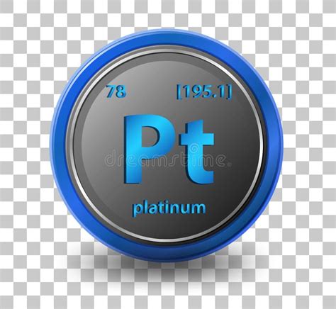 3d Platinum Element Stock Illustration Illustration Of Table 39137161