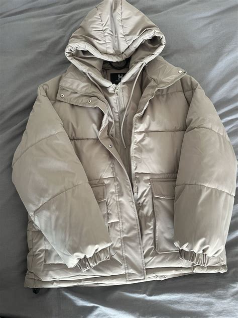 Куртка беж пуфер батал подвійний замок оверсайз 1 500 грн Пуховики і зимові куртки