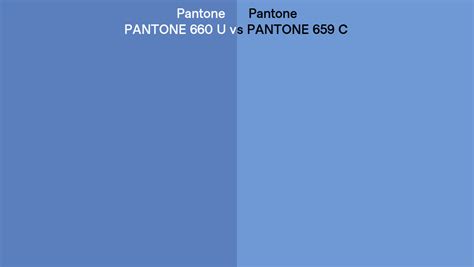 Pantone 660 U Vs PANTONE 659 C Side By Side Comparison