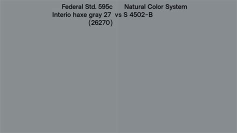 federal std 595c interio haxe gray 27 26270 vs natural color system s 4502 b side by side