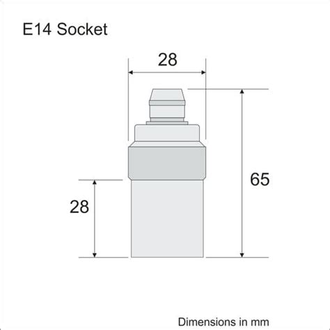 E14 Socket Natural Brass