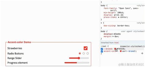 现代 css 解决方案：accent color 强调色 知乎