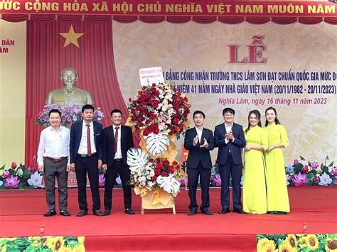 Trường Thcs Lâm Sơn đón Bằng Chuẩn Quốc Gia Mức độ 1