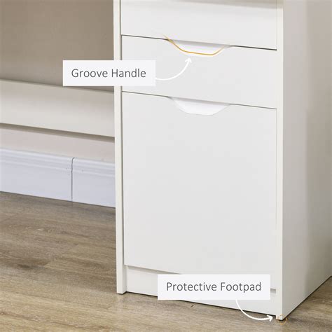 High Gloss Computer Desk With Drawers