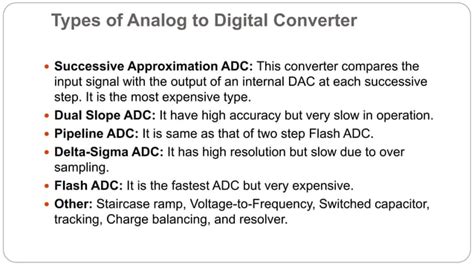 Analog And Digital Convertors Adc Ppt