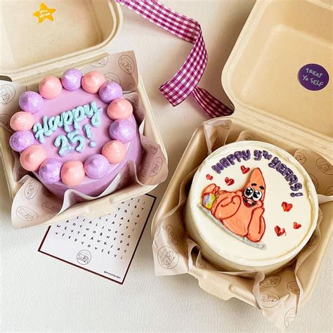 Korean Custom Bento Cake ♡s Instagram Post “happy Monday💜 🎉