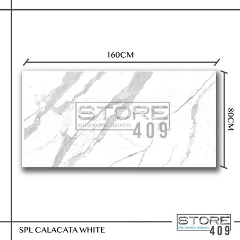 Porcelanato Spl Calacata White Pulido Brillante 80x160 1ra En Venta