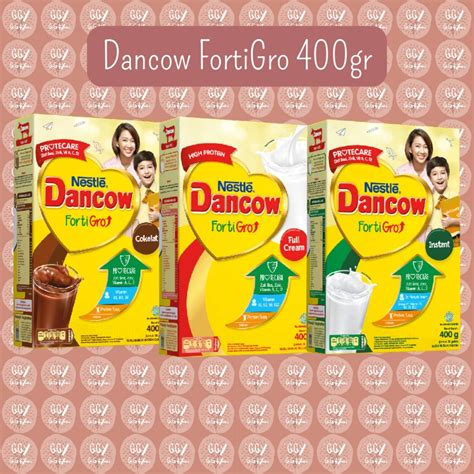 Jual Dancow Fortigro Full Cream Instant Cokelat Susu Berat Badan