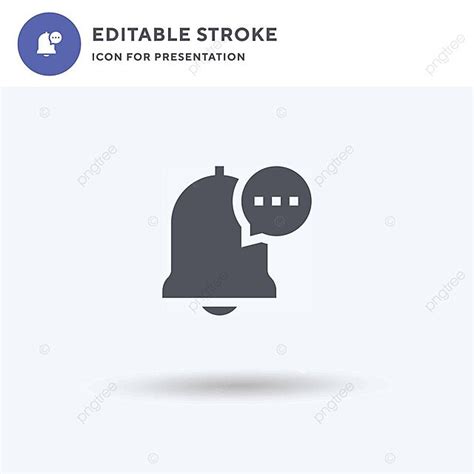 Flat Notification Icon Vector Isolated On White Warning Object