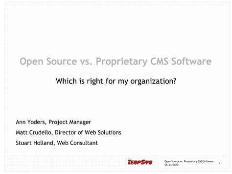 Open Source Vs Proprietary Software Ppt