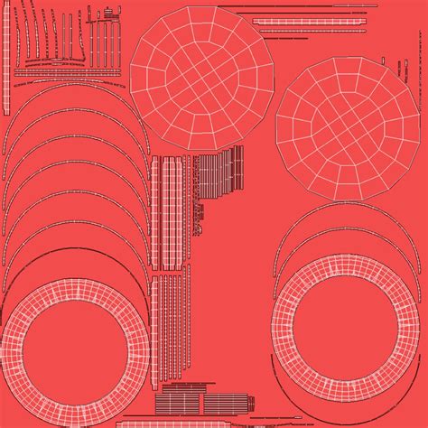 3d Red Trampoline Turbosquid 2170953