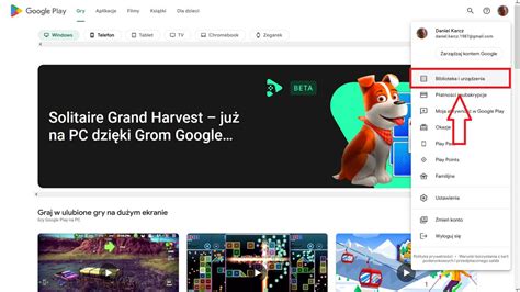 Sklep Google Play jak usunąć urządzenie z konta