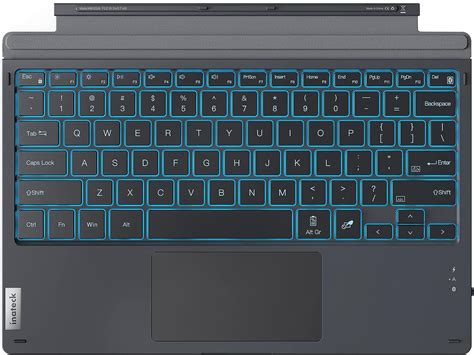 Amazon Com Inateck Surface Pro 7 Keyboard Bluetooth 5 0 7 Color Backlight Compatible With