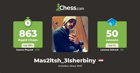 Yousef Mas2ltsh3lsherbiny Chess Profile