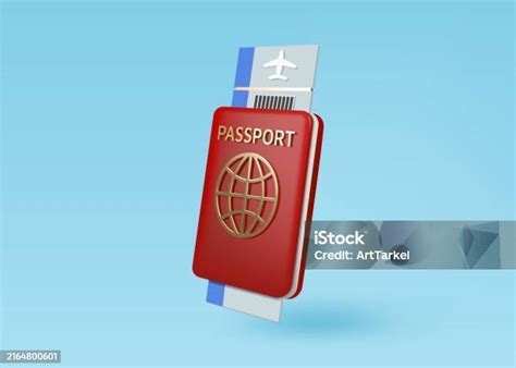 International Passport With Boarding Passes Vector Illustration Of