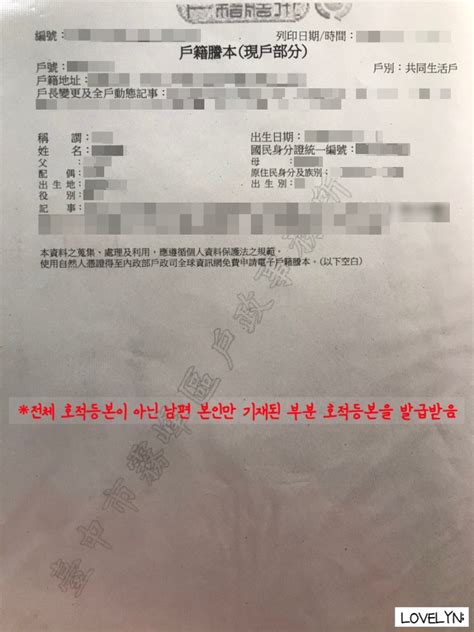 국제결혼 한국과 대만 3 외국인 배우자 결혼이민f 6 1 비자 서류 준비 및 발급받기 네이버 블로그
