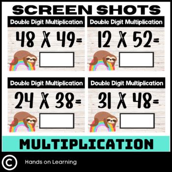 Double Digit Multiplication For Google Slides By Hands On Learning LLC