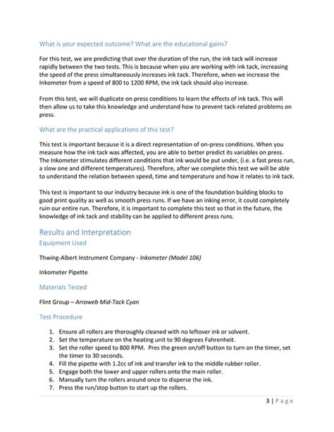 Ink Tack Analysis Pdf Physics Science