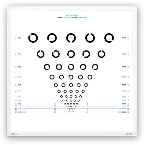 60 X 60 Cm Eye Chart Fronts From Isoeyes Isoeyes Eye Charts You Can