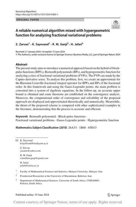 a reliable numerical algorithm mixed with hypergeometric function for analyzing fractional