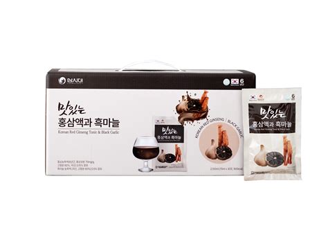 Korean Red Ginseng And Black Garlic Daily Tonic Premium Korean Vitality