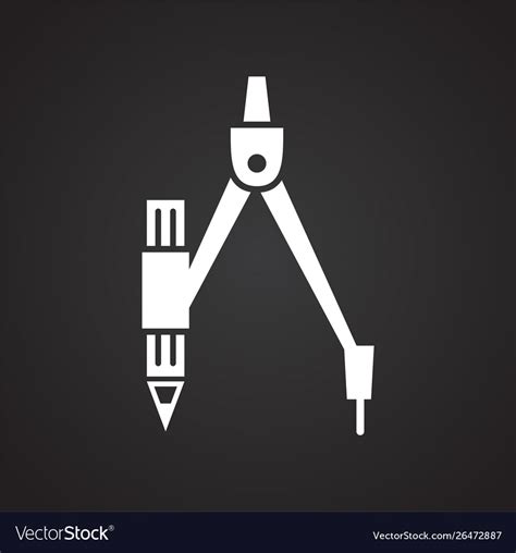 Measuring Tool Icon On Background For Graphic Vector Image