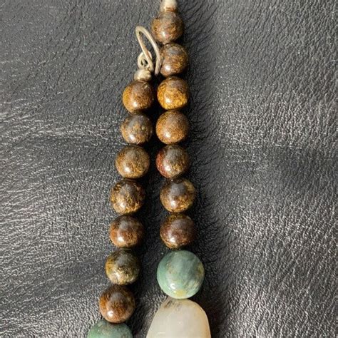 Chunky Natural Stone Necklace Large Statement Neckl Gem
