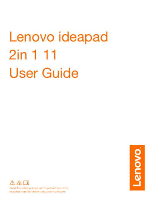 User Manual Lenovo Ideapad English Pages