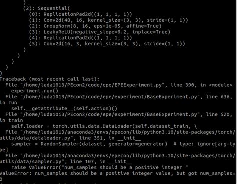 Error Training Num Samples 0 Issue 57 Isl Org