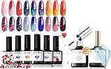 Amazon Modelones Color Changing Gel Nail Polish Set 6 Colors Red