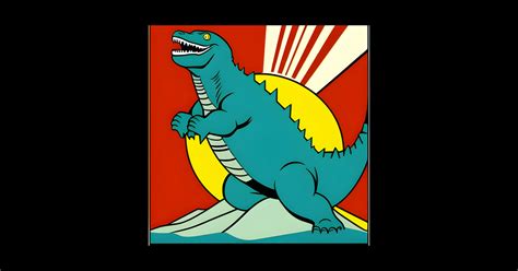 Godzilla Pop Art Godzilla T Shirt Teepublic