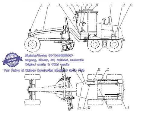 019 Xcmg Motor Grader Gr215 Gr215a Spare Parts Catalog Xcmg Grader Gr215a Electrical System